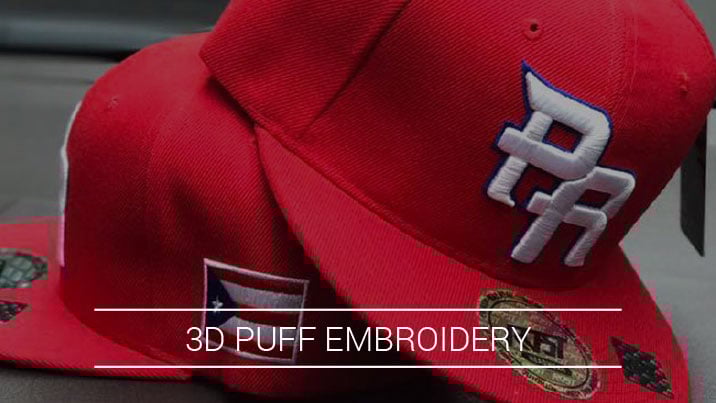 How to do 3D puff embroidery on caps