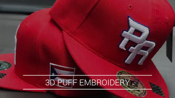 How to do 3D puff embroidery on caps