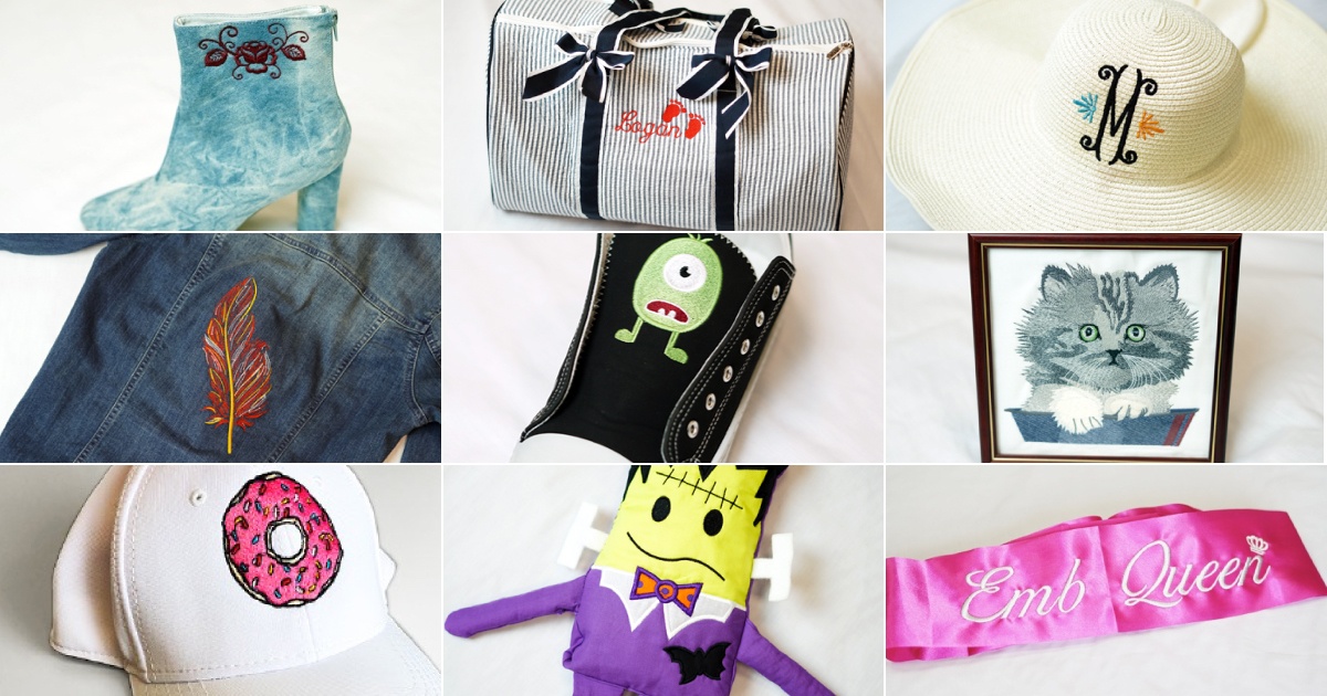 Top 9 Creative Projects for Machine Embroiderers