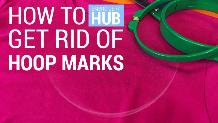 How to get rid of hoop marks on your fabric
